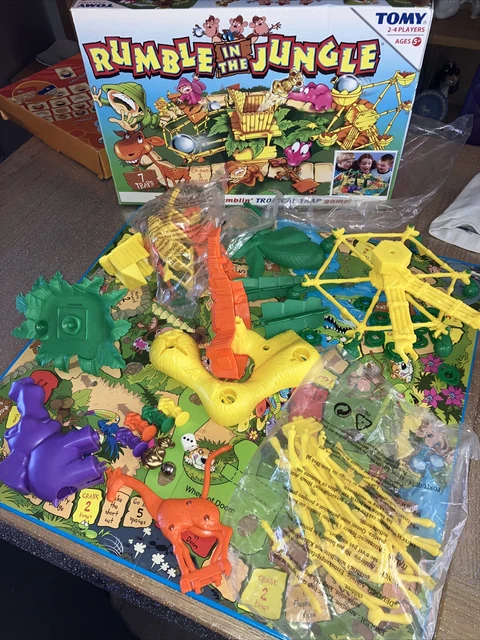 TOMY RUMBLE IN the Jungle Family Board Game *COMPLETE* vgc lightly used ...