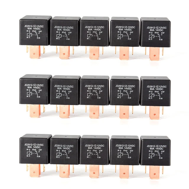 WATERPROOF 12V RELAY DC SPDT 80A 5 Pin Car Changeover Automotive ON/OFF ...