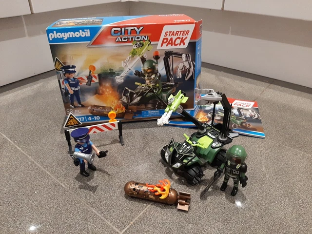 PLAYMOBIL CITY ACTION Starter Pack Police Danger Training 70817 ...