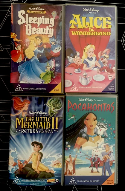 WALT DISNEY VHS Bundle DUMBO ALICE IN WONDERLAND SLEEPING BEAUTY LITTLE ...