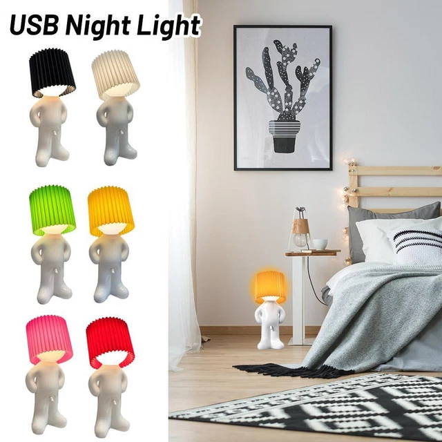 NAUGHTY BOY MR.P A Little Shy Man Creative Lamp Night Lights Home ...
