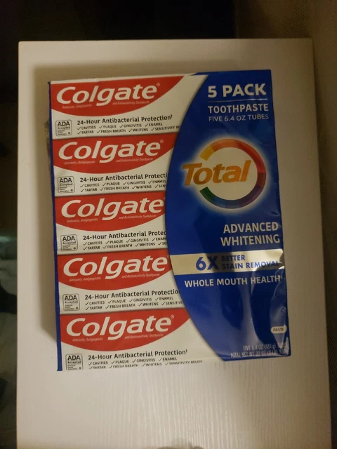 COLGATE TOTAL ADVANCED Whitening Toothpaste ( 6.4 oz, 5-pack....) $24. ...