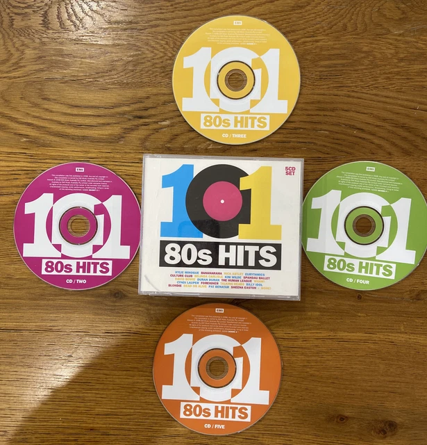 101 80'S HITS | ONLY 4 CDs disc 2-5 | Rock Music | NOT COMPLETE | EMI ...