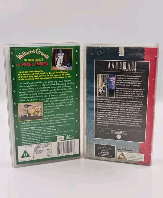 WALLACE & GROMIT & Creature Comforts VHS PAL Video Tape Bundle Aardman ...