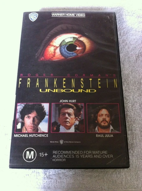 FRANKENSTEIN UNBOUND VHS ex-rental video tape Warner Brothers Michael ...