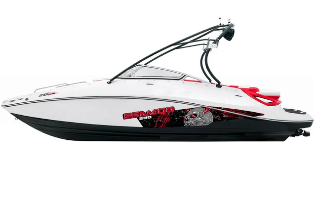 SEADOO WAKE 230 Graphic Skull Challenger Se 23 Stickers Decals Vynyl ...