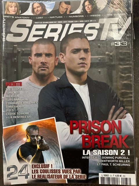 MAGAZINE SÉRIES TV n°33, Prison Break, 24, Mary-Louise Parker, Katherine Heigl EUR 43,00 ...