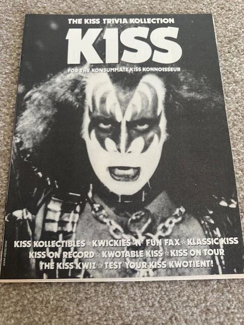 KISS THE KISS Trivia Kollection Never Before Seen Black And White ...