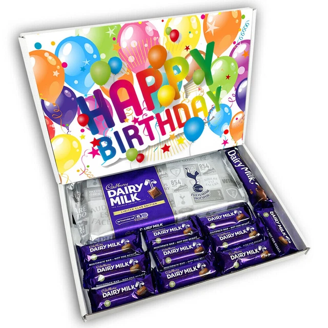 TOTTENHAM CADBURYS DAIRY Milk Chocolate Bars Gift Box Hamper Birthday ...