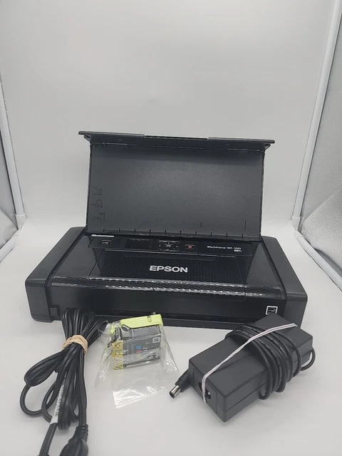 EPSON WORKFORCE WF-100 Wireless Mobile Inkjet Printer W/ Power Supply ...