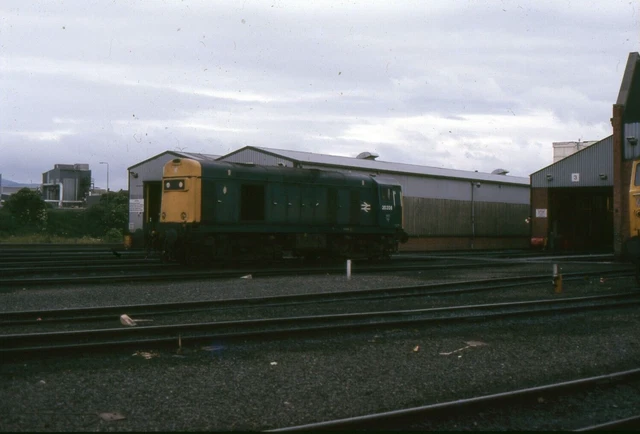 35MM ORIGINAL RAILWAY Colour Slide of Class 20 20208 at Haymarket.(312 ...