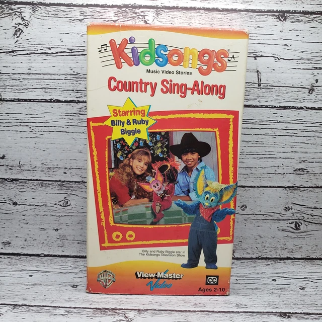 KIDSONGS COUNTRY SING Along VHS Billy Ruby Biggle View Master Video ...