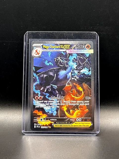 MEGA CHARIZARD X EX 125/094 SIR Phantasmal Flames English MINT ...