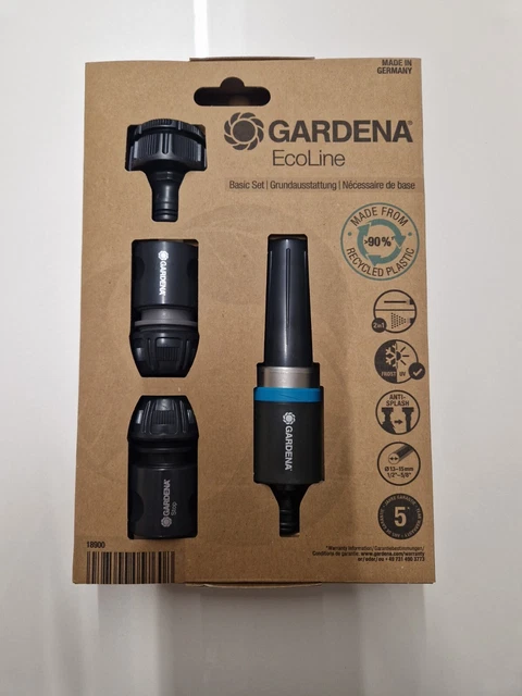 GARDENA 18900 ECOLINE Grundausstattung SET Wasserspritze + Wasserhahnanschluss EUR 14,90 ...