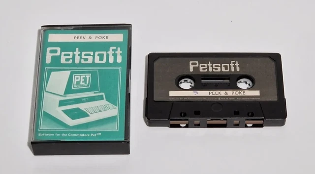 PETSOFT PEEK & Poke For Commodore Pet Software Cassette 1979 Rare £39. ...