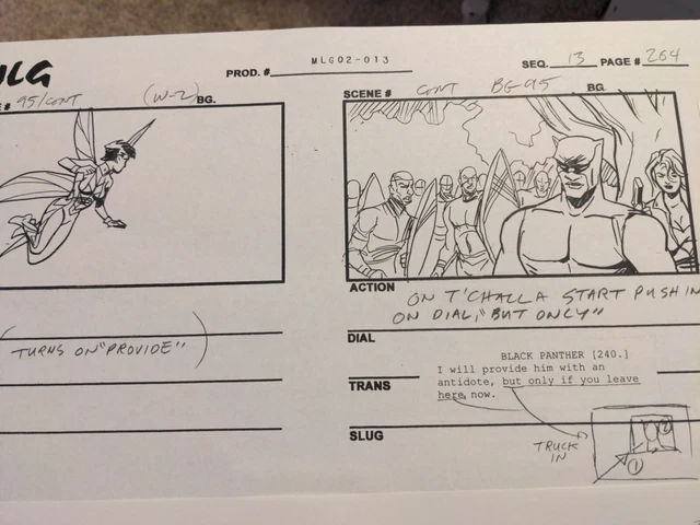 MARVEL ANIMATION CELS Production Art Comics ULTIMATE AVENGERS ...