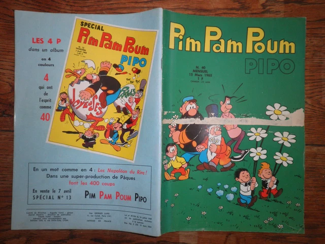 PIM PAM POUM pipo n°40 de 1965 BE EUR 5,00 - PicClick FR