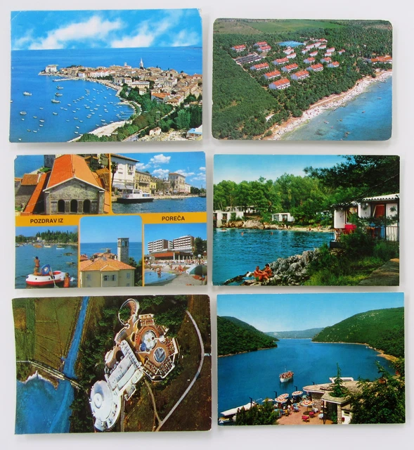 KROATIEN POSTKARTEN LOT 6 x Poreč Ansichtskarten color Cards Postcards ...