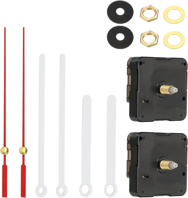 CLOCK MECHANISM KITS, 2 Set Quartz Clock Mechanism Battery Operated DIY ...