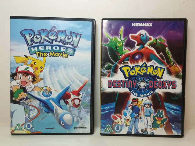 POKEMON: DESTINY DEOXYS (DVD, 2012) & Pokemon Heroes The Movie (DVD ...