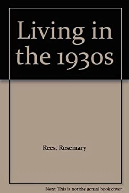 VIE EN THE 1930s Couverture Rigide Rosemary, Mcguire, Judith Rees EUR 6 ...
