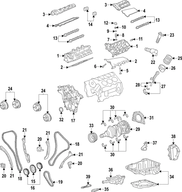 GENUINE GM CAMSHAFT Position Actuator Locator Pin Control Valve ...