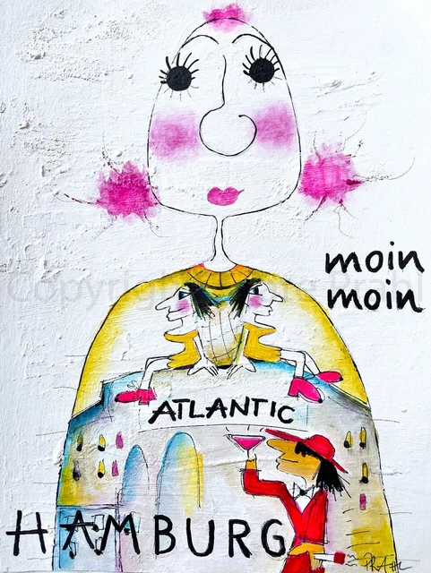 ORIGINAL BEATE PRAHL, Print, Hedda Udo Lindenberg Shirt, Papier, Moin ...