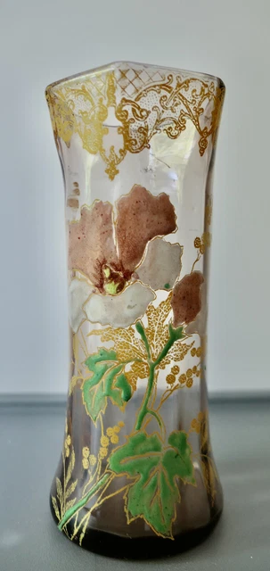 VASE LEGRAS EN VERRE ÉMAILLÉ ÉPOQUE 1900 ART NOUVEAU 22,5 cm. EUR 130,00 - PicClick FR