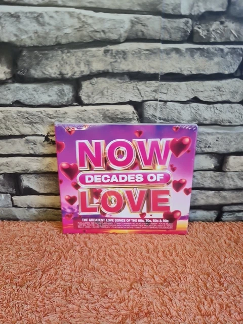 NOW DECADES OF Love! 60s 70s 80s 90s ( 4 X CD Album) New & Sealed (2021 ...