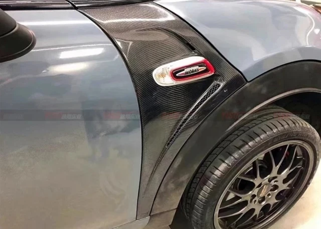 MINI F55, F56, F57 Véritable Carbone Fibre Avant FENDER, COOPER S Jcw ...
