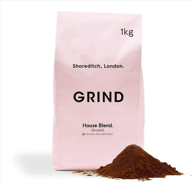 SHOREDITCH GRIND HOUSE Blend Ground Coffee 1kg BBE 10/26 £26.99 ...