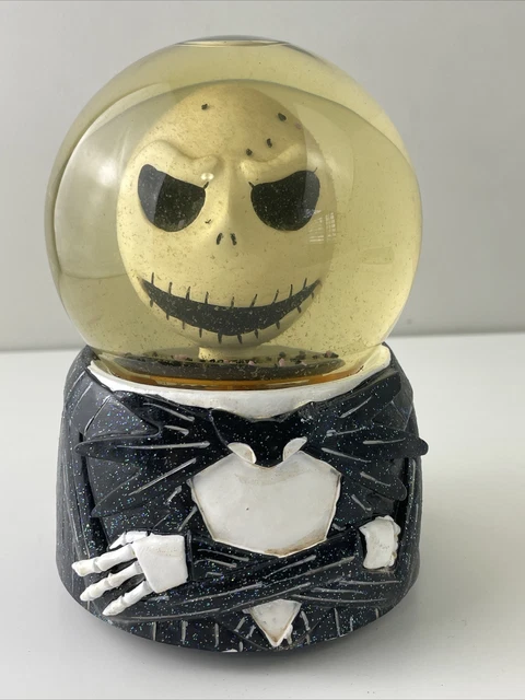 DISNEY NIGHTMARE BEFORE Christmas Jack Skellington Snow Globe Music Box ...