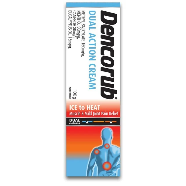 DENCORUB DUAL ACTION Pain Relieving Cream Muscle & Mild Joint Pain ...