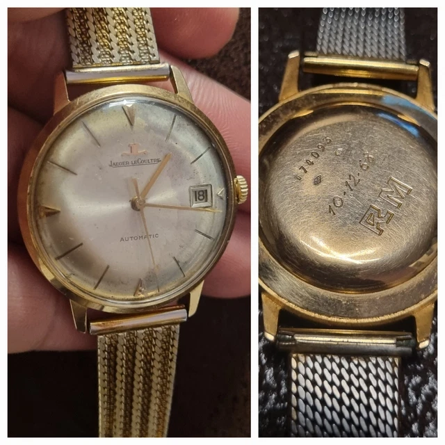 MONTRE HOMME JAEGER-LECOULTRE AUTOMATIC Z883 Vintage OR 18k WATCH ...