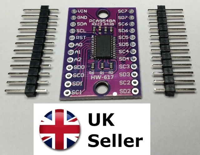 I2C MULTIPLEXER MODULE PCA9548A (TCA9548A HW-617 IIC 1-to-8 breakout ...
