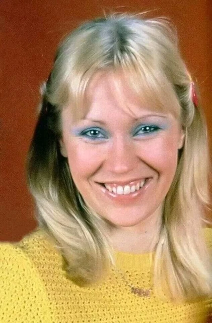 ICONIC BEAUTY SCARCE Large Photo ABBA Agnetha Faltskog Good Condition £ ...