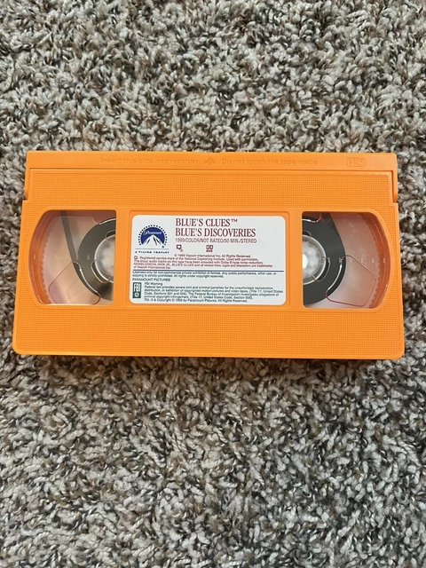 BLUE'S CLUES: BLUE'S Discoveries (VHS, 1999, Orange Tape, Case Missing ...