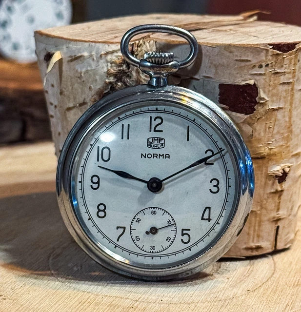 UMF RUHLA NORMA Taschenuhr DDR – Handaufzug – läuft EUR 75,00 - PicClick DE