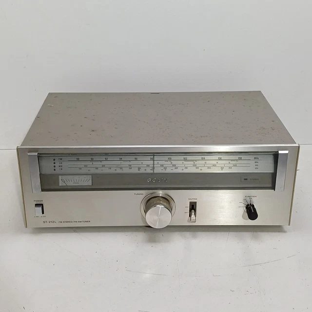 SONY ST-212L STEREO Tuner TESTED(*) Vintage AM-FM-LW-SW Radio Metal ...