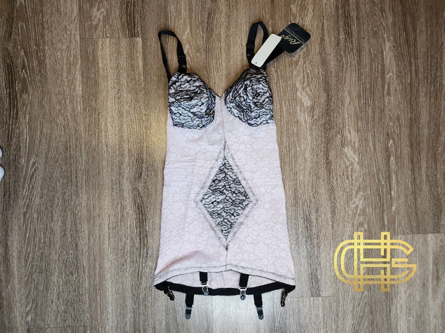 RAGO 9357 BODY Briefer Extra Firm Shaping Girdle Pink/Blk 36C £56.40 ...