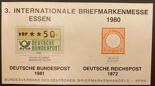 B555 BRIEFMARKEN VIGNETTE Block 3. Internationale Briefmarkenmesse ...
