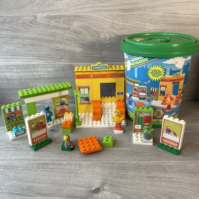 TYCO SESAME STREET Super Blocks Very Rare Cookies Cafe Tub £27.95 ...