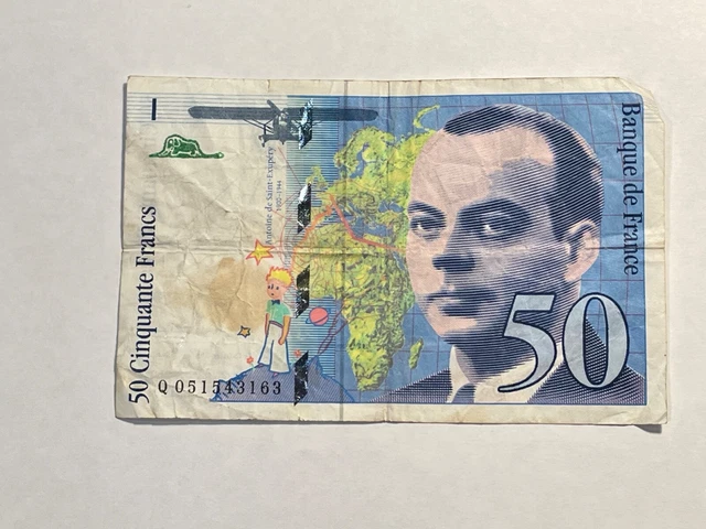 BILLET FRANCE 50 Francs Saint-Exupéry 1999 (172-46/1) EUR 2,90 ...