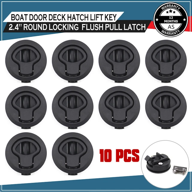 10X FLUSH PULL Slam Hatch Latch RV Caravan Boat Marine Deck Hatch Door ...
