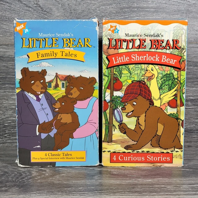 LITTLE BEAR VHS Tape Lot x2 Family Tales & Sherlock Movie Nick Jr ...