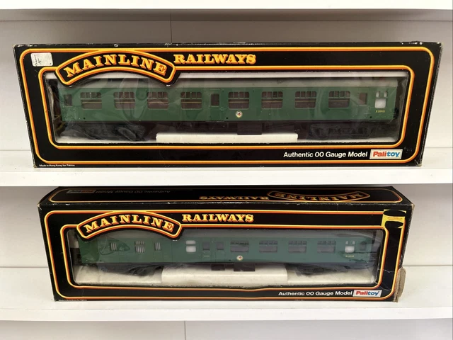 MAINLINE RAILWAYS, RAKE Of 2, Mark 1 Type BSK, Southern Region Coaches ...