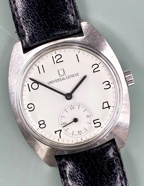 VINTAGE UNIVERSAL GENÈVE FS Railway Watch (ferrovie dello Stato) Mk2 ...