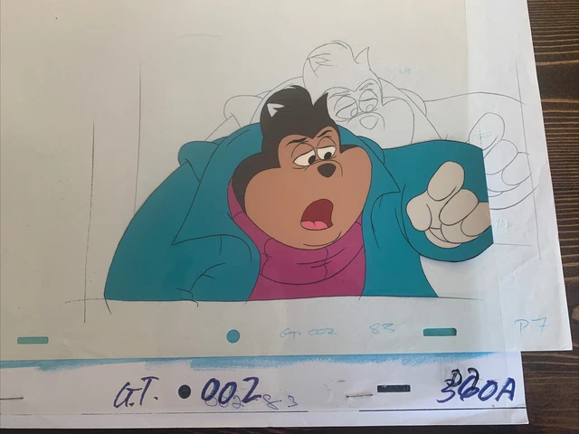 Disney Goof Troop Original Production Animation Cel And Drawing Pj Tv Art Cell £405 12 Picclick Uk