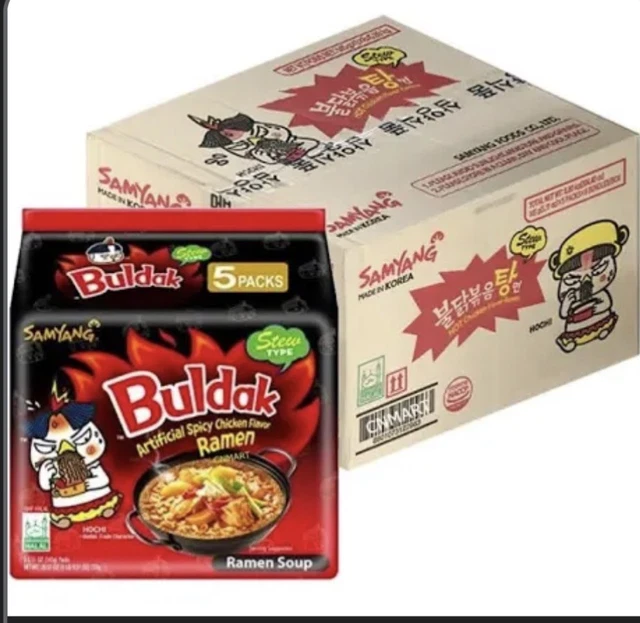 SAMYANG BULDAK KOREAN Hot Chicken Ramen Noodles stew 140g (40 Packs ...