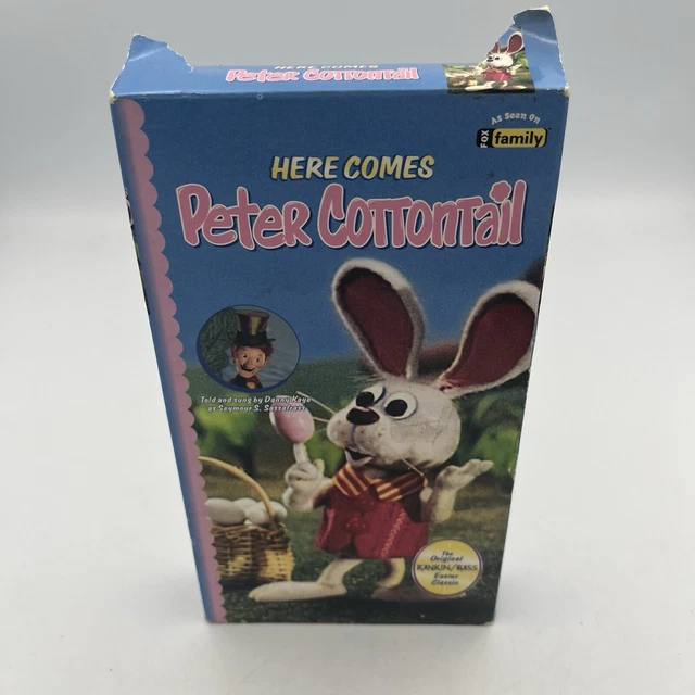 HERE COMES PETER Cottontail VHS Original Rankin Bass Classic Danny Kaye ...
